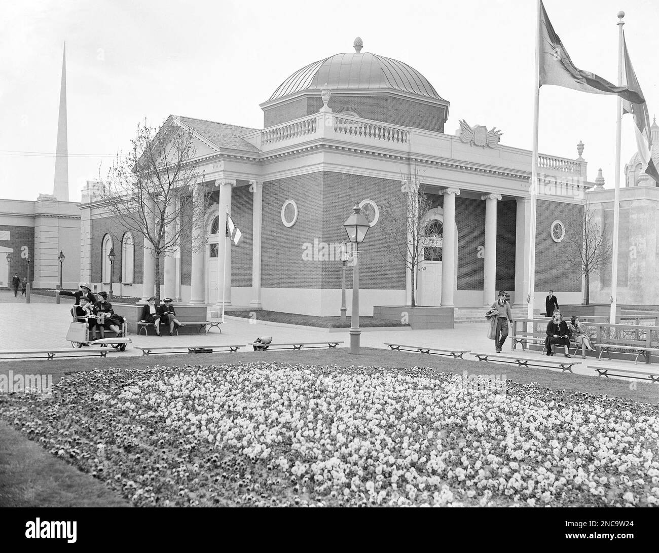 Scene in the “court of peace" international section of New York World's ...