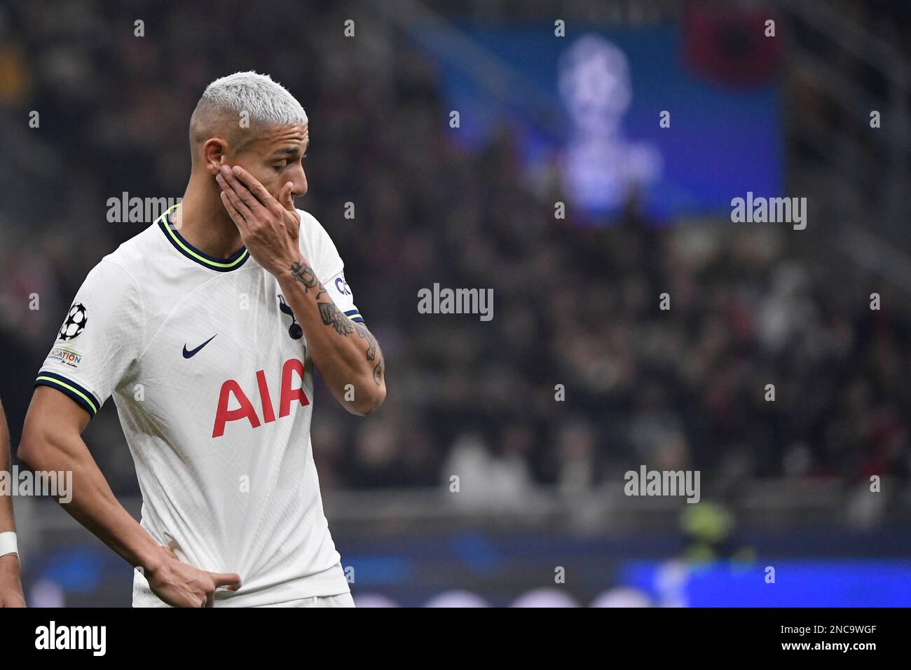 Milano, Italy. 14th Feb, 2023. Dejection of Richarlison de Andrade of ...