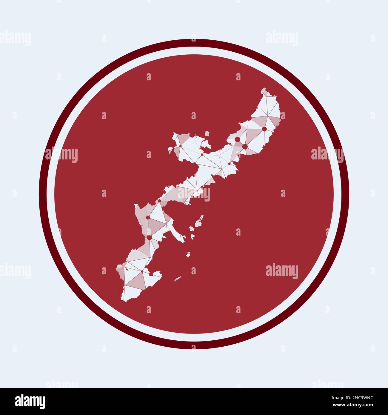 Okinawa island map vector vectors hi-res stock photography and images ...