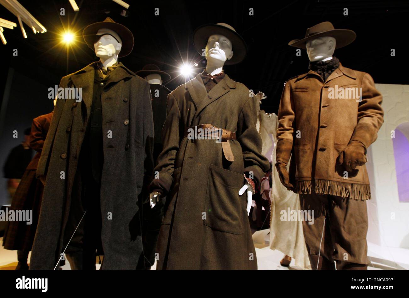 Costumes designed by Mary Zophes, from the film "True Grit", are seen ...