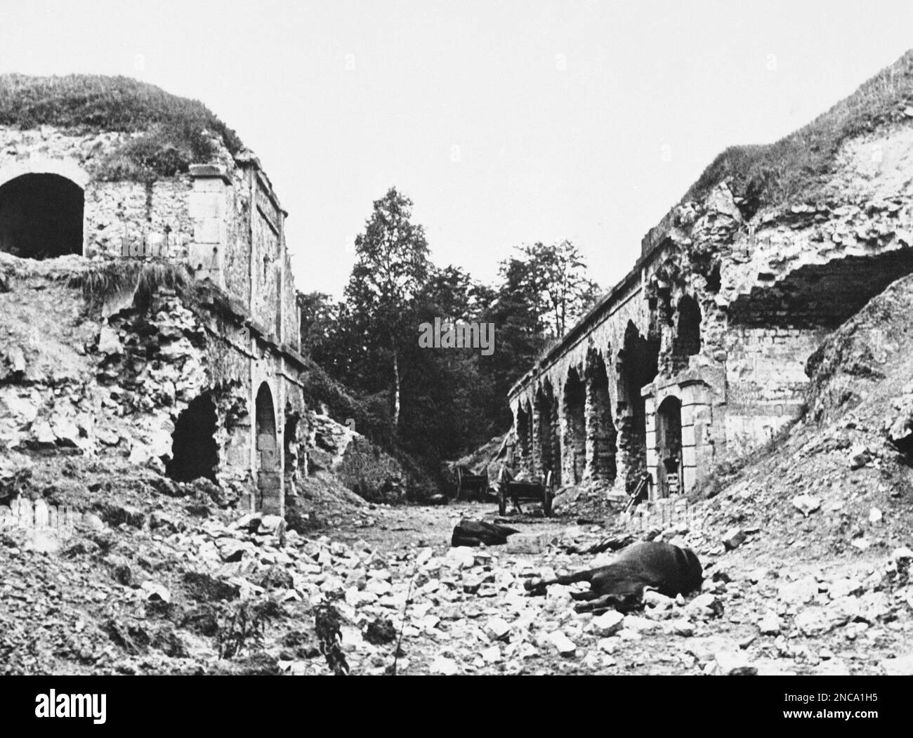 This was what was left of Fort de Brimont, Reims, France on July 26 ...