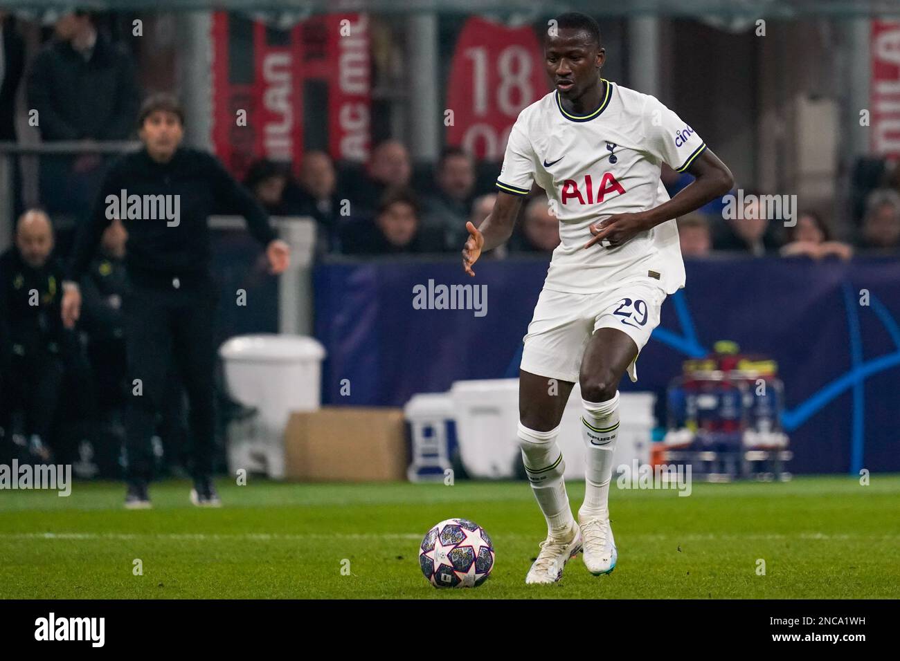 Milan, Italy. February 14, 2023, Pape Matar Sarr (Tottenham Hotspur FC ...