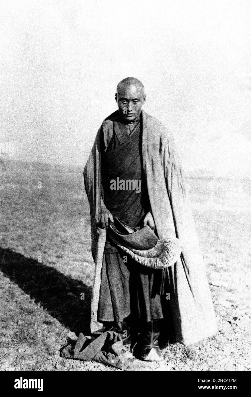 Young Lama Priest in Peitzumiao in Inner Mongolia in 1936, the oldest ...