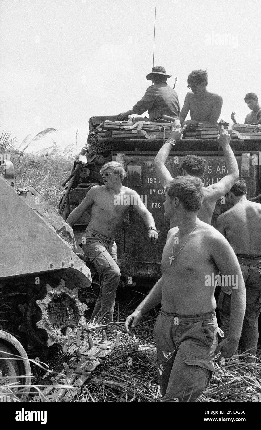 GIs in unit attached to U.S. 196th light infantry brigade prepare to ...