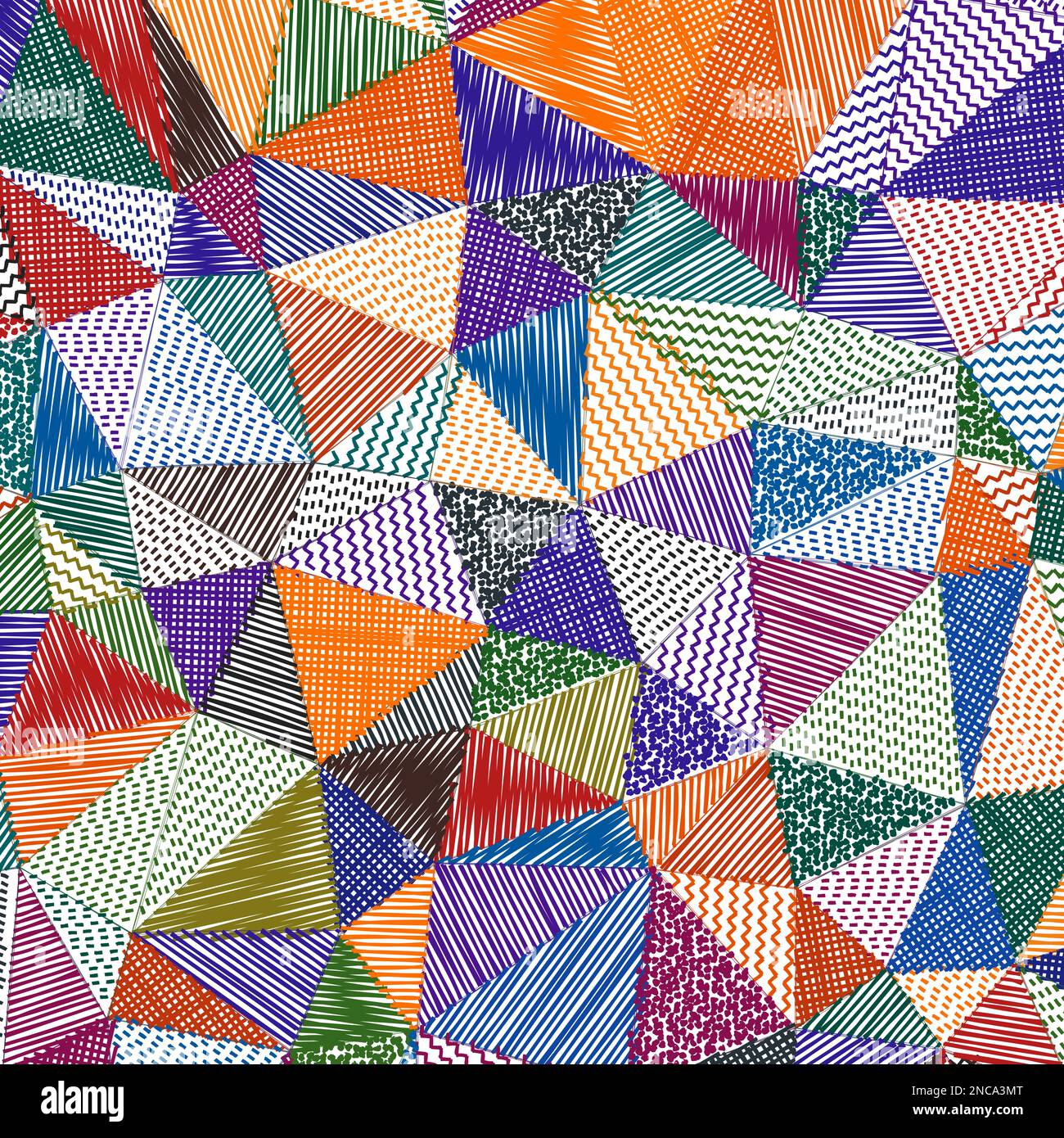 Low poly sketch background. Artistic square pattern. Charming abstract ...