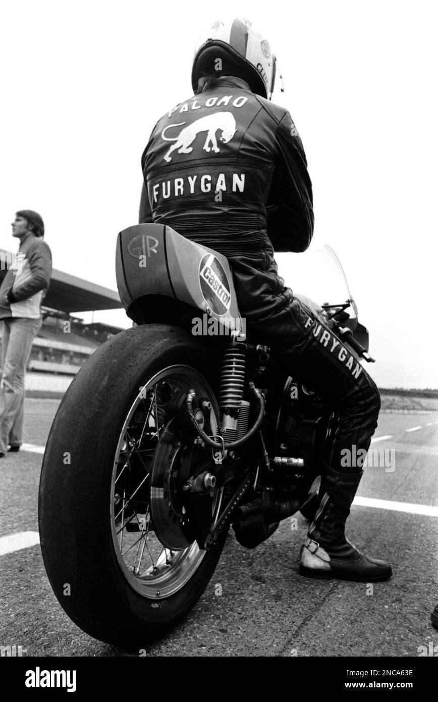 Australian motorcyclist Jack Findlay on a 750 cc Yahmaha motorcycle in ...