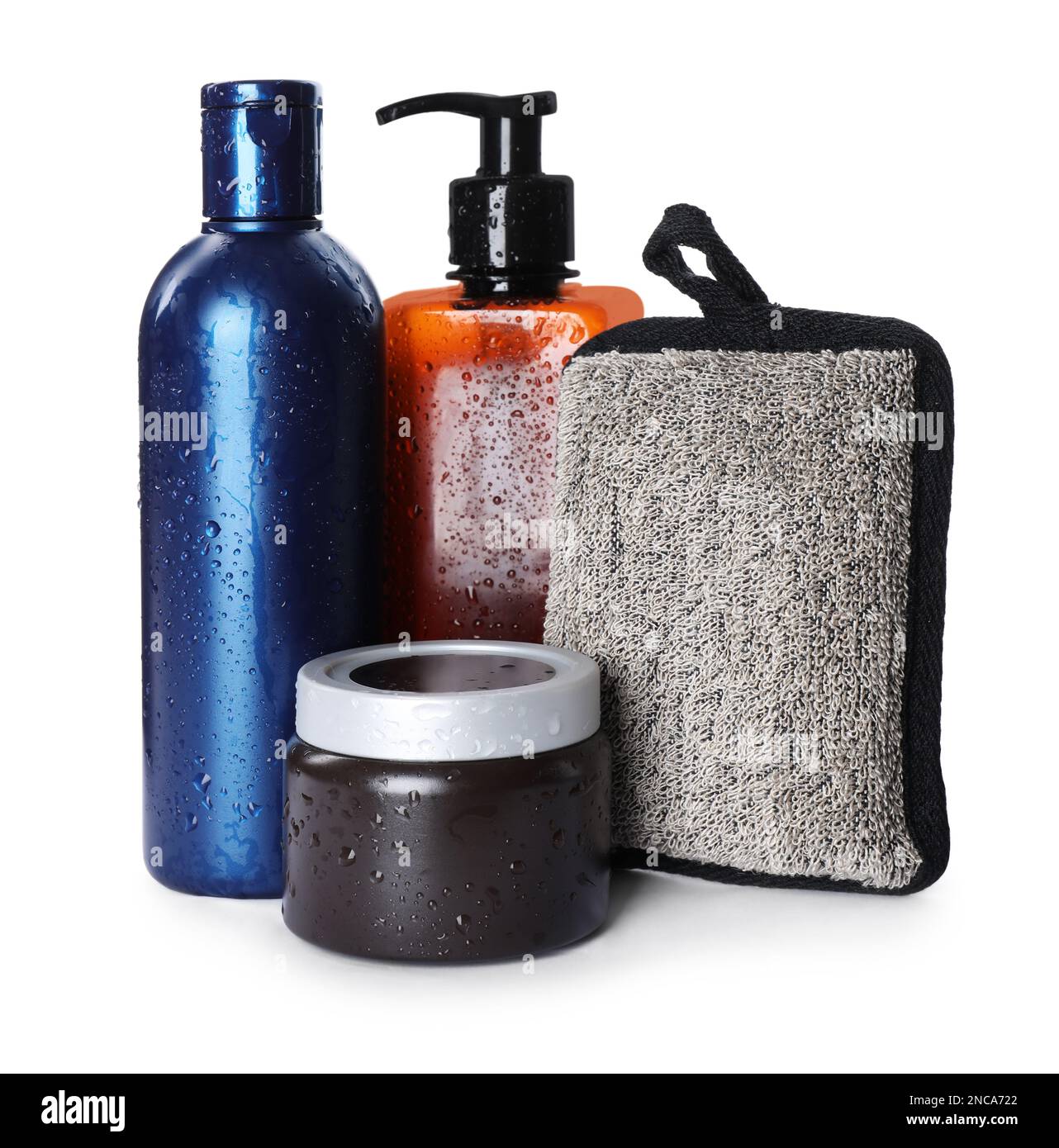 Set of different men's cosmetic products isolated on white Stock Photo ...