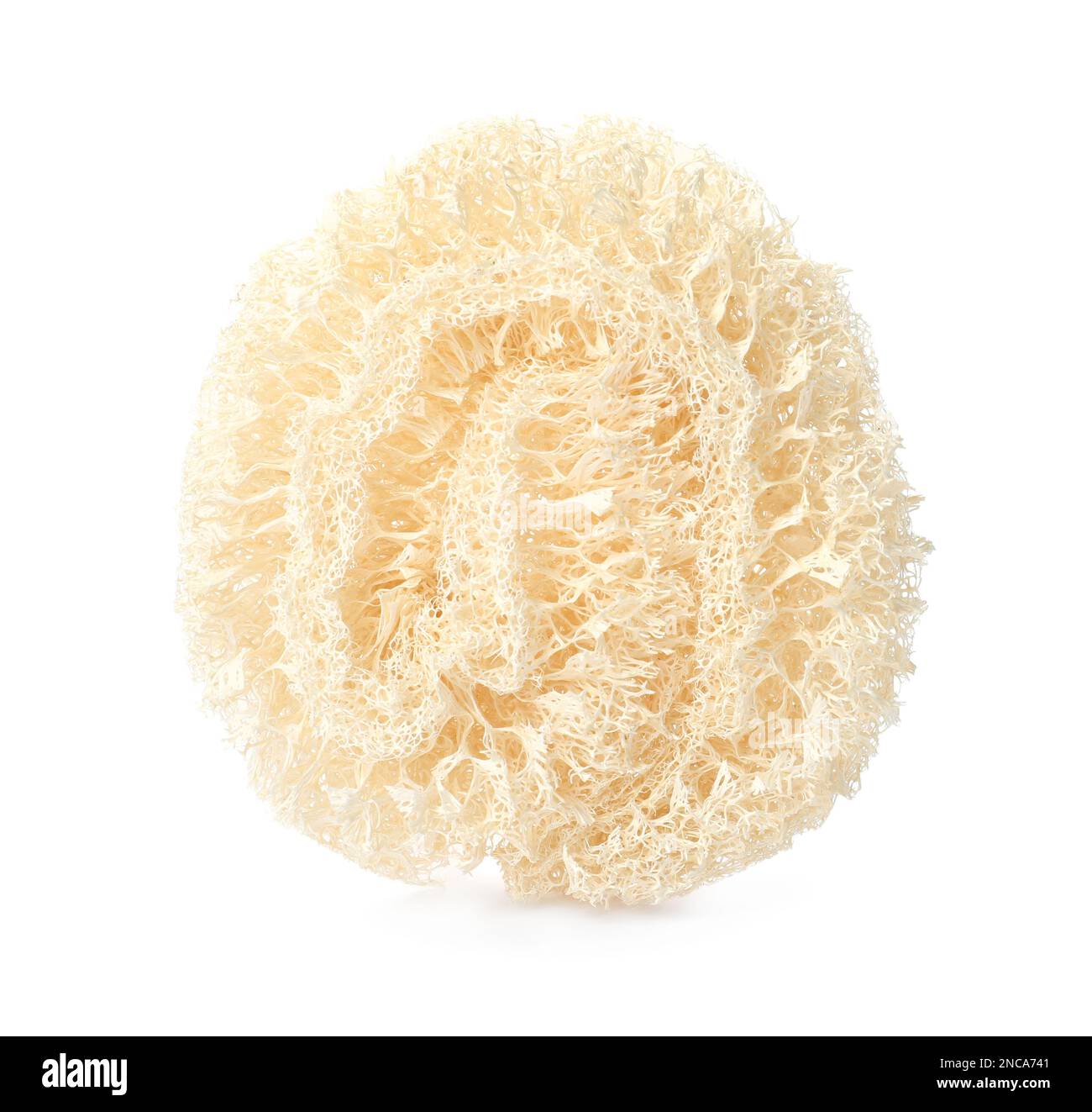 Natural shower loofah sponge isolated on white Stock Photo - Alamy