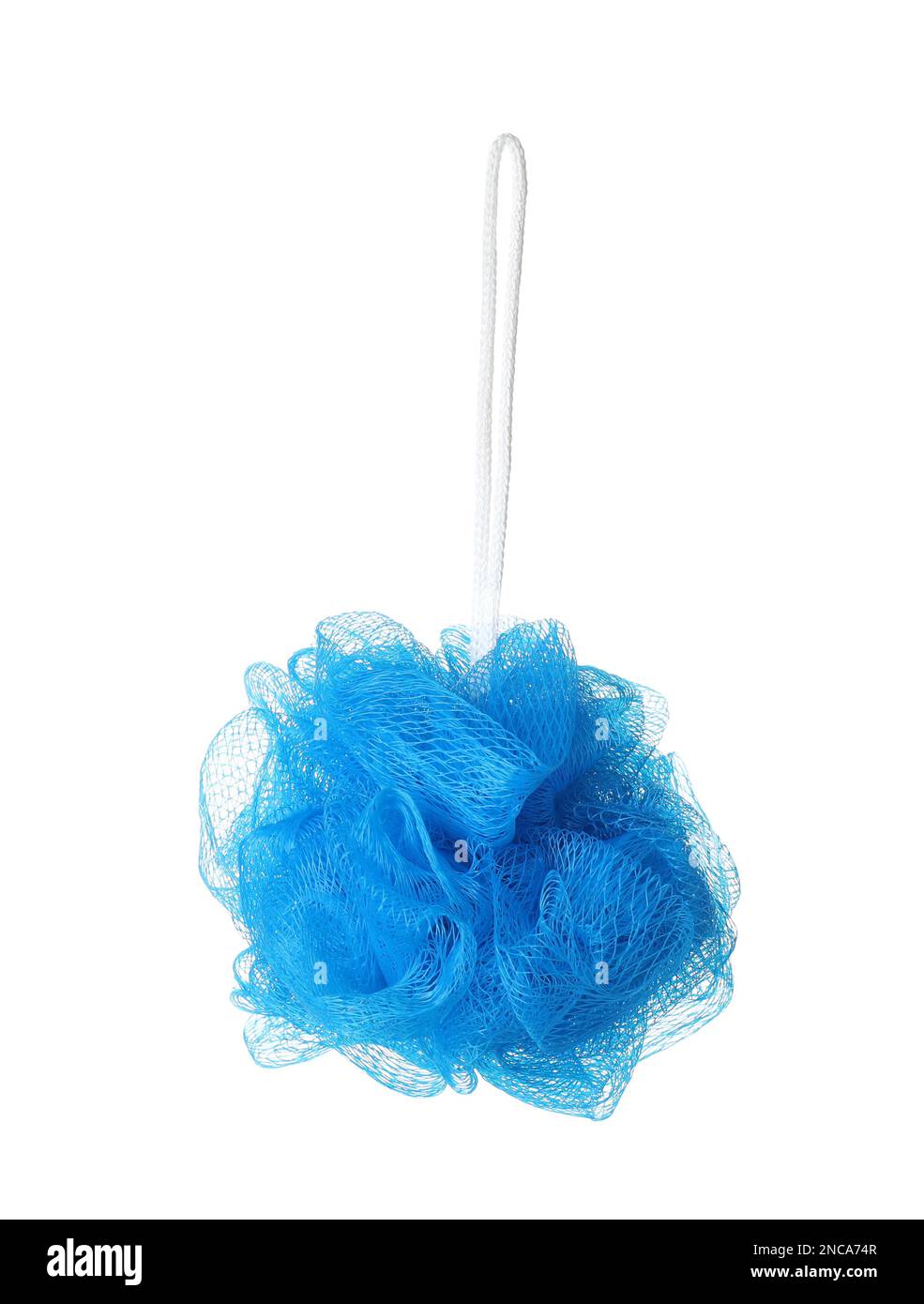 Light blue bast wisp isolated on white Stock Photo - Alamy