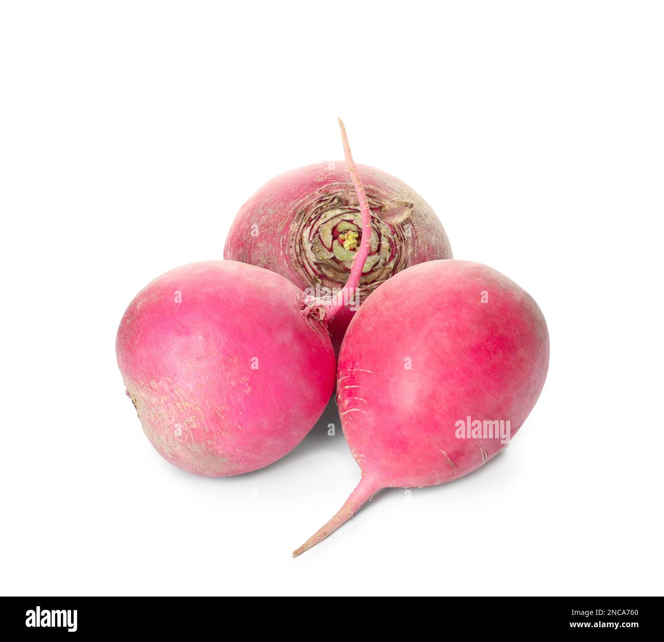 Whole fresh ripe red turnips on white background Stock Photo - Alamy