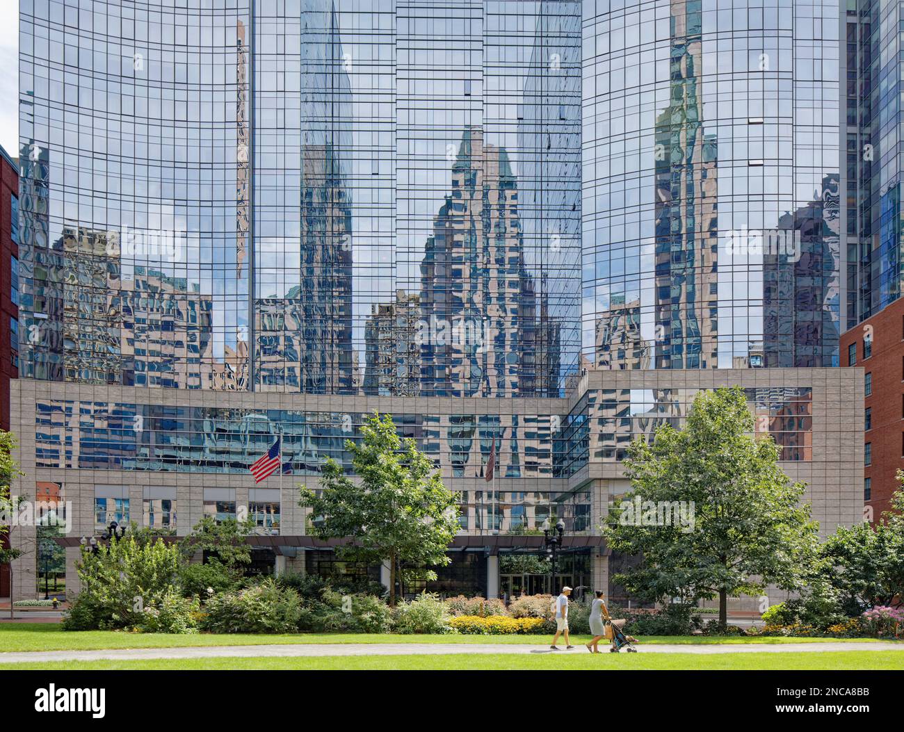 InterContinental Boston, sheathed in blue glass, reflects downtown in ...