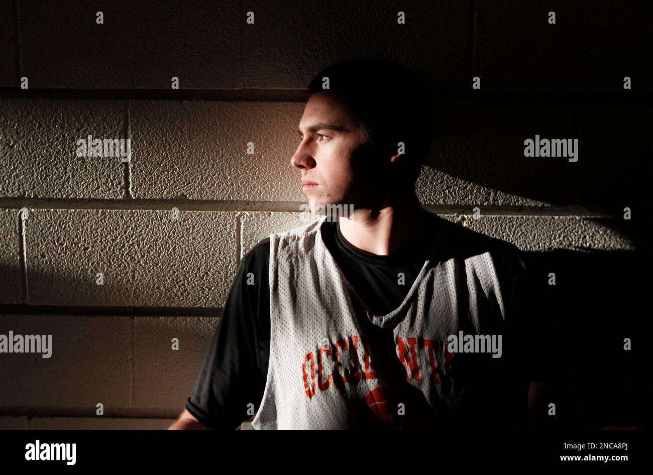 In this photo taken Monday, Feb. 7, 2011, Ty Cobb, a basketball player ...