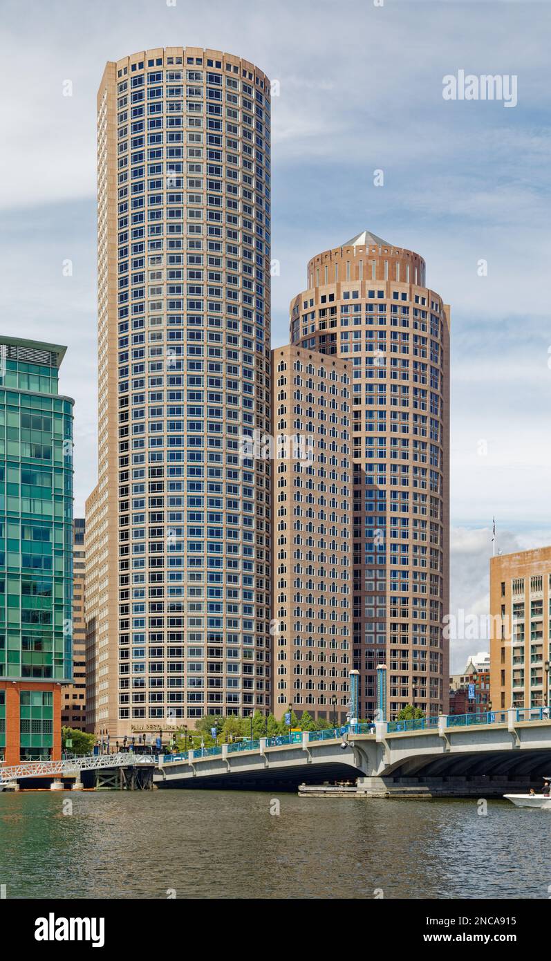 One (the taller) and Two International Place are office towers and ...