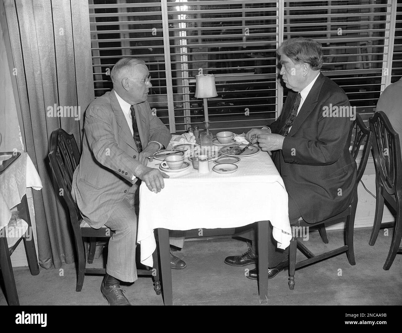 After ten years separation, William Green, (left), head of the American ...
