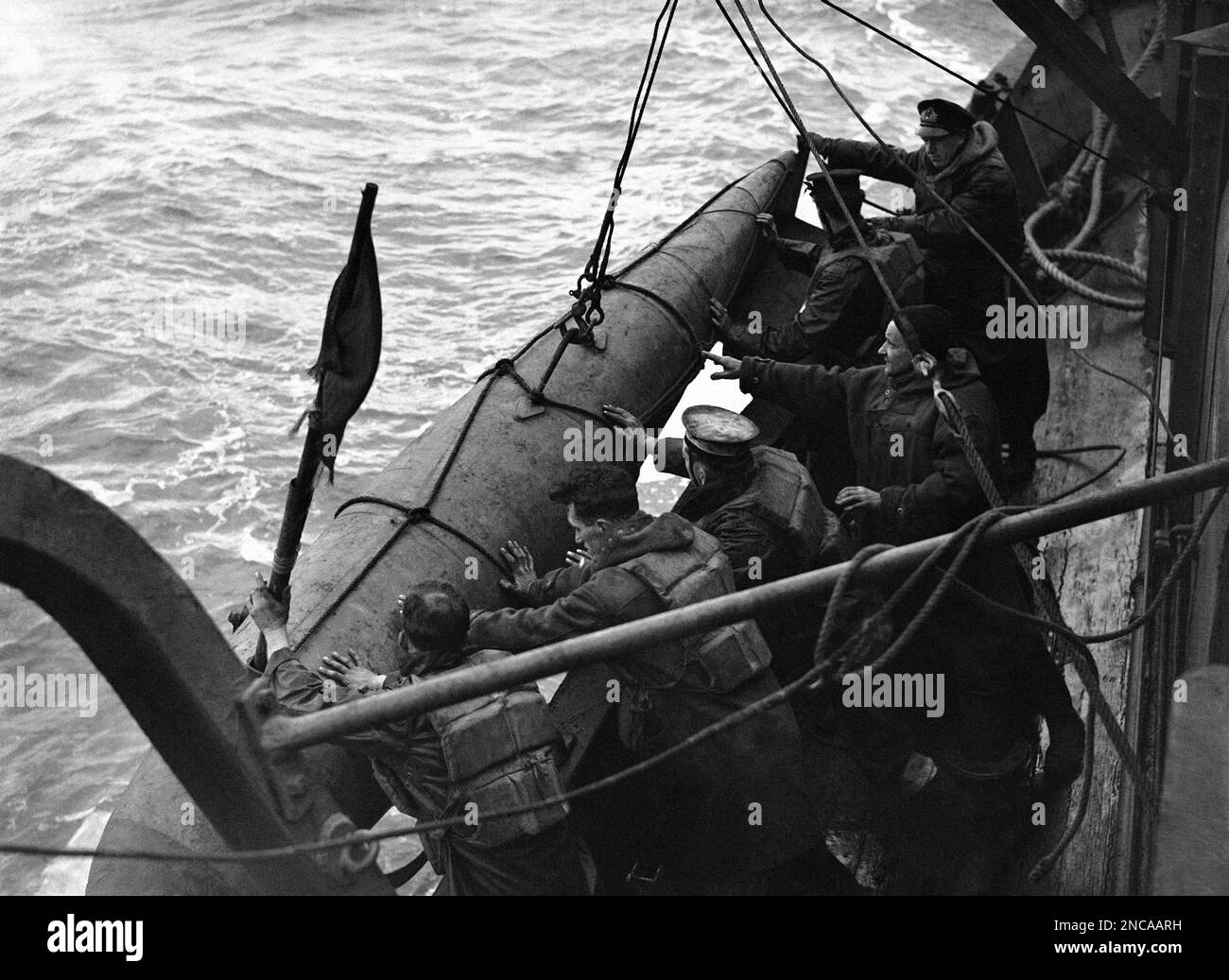 Working day and night in all weathers the minesweepers keep 1,100 miles ...