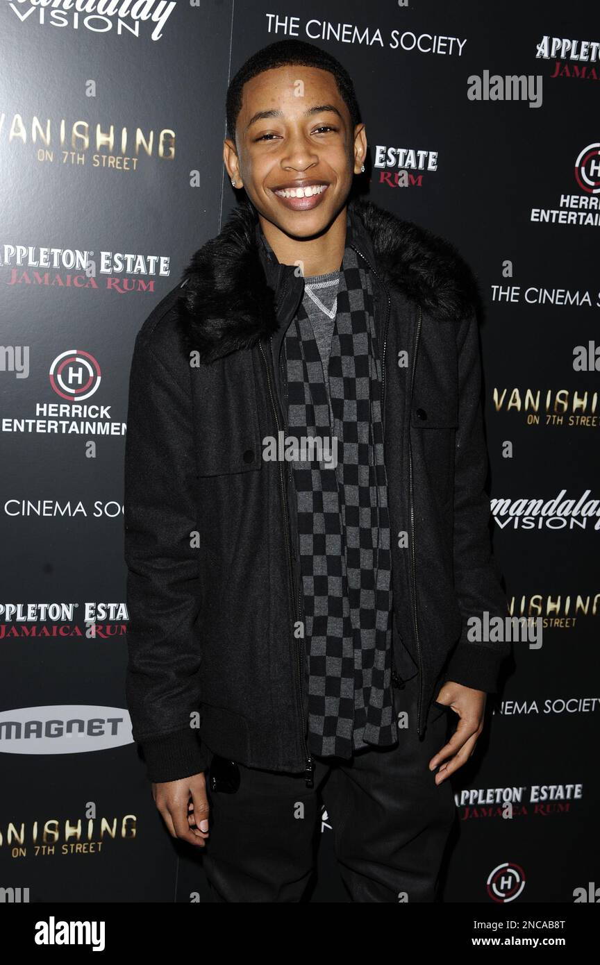 Actor Jacob Latimore attends a Cinema Society screening of "Vanishing ...
