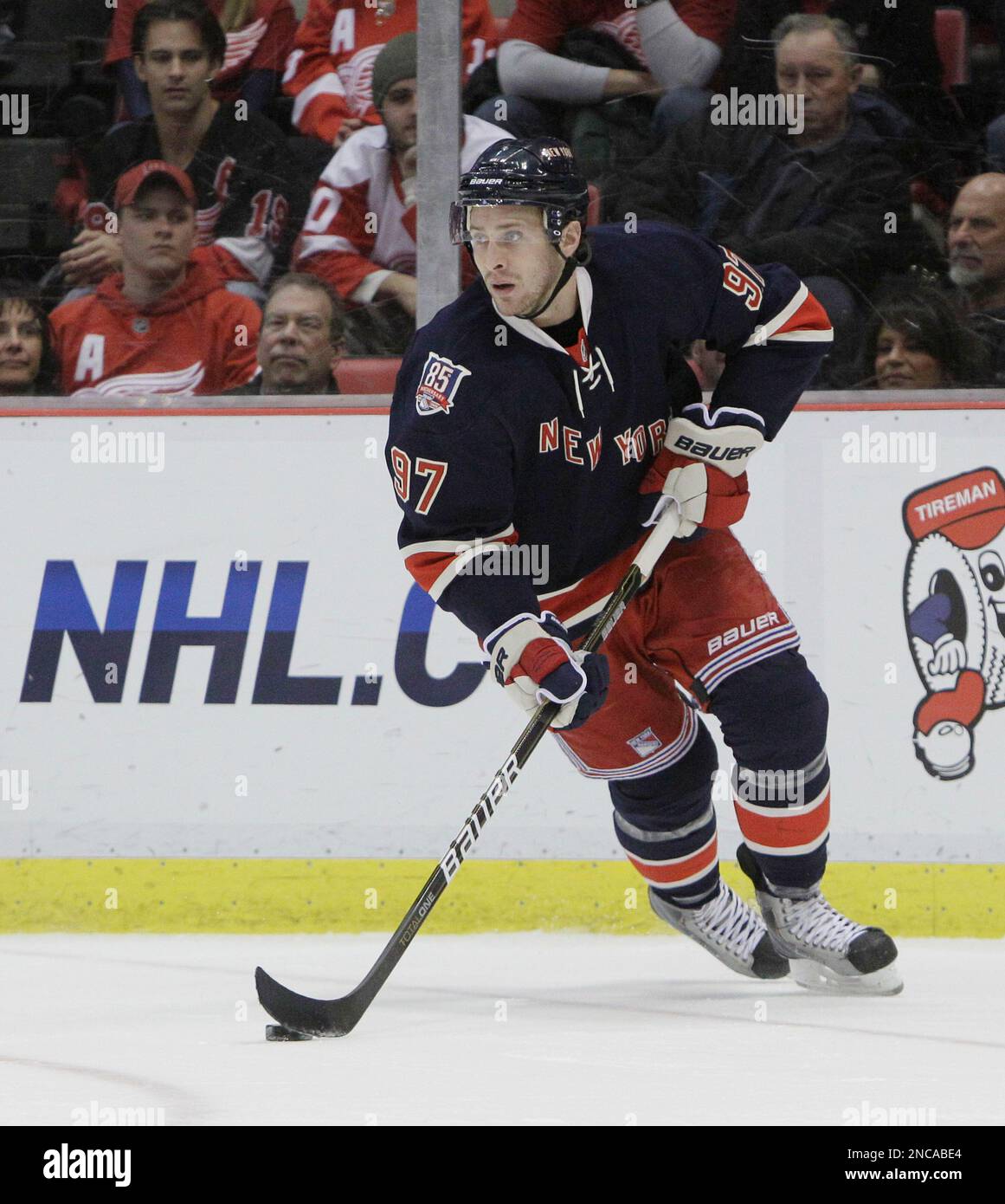 New York Rangers defenseman Matt Gilroy (97) is seen during the first ...