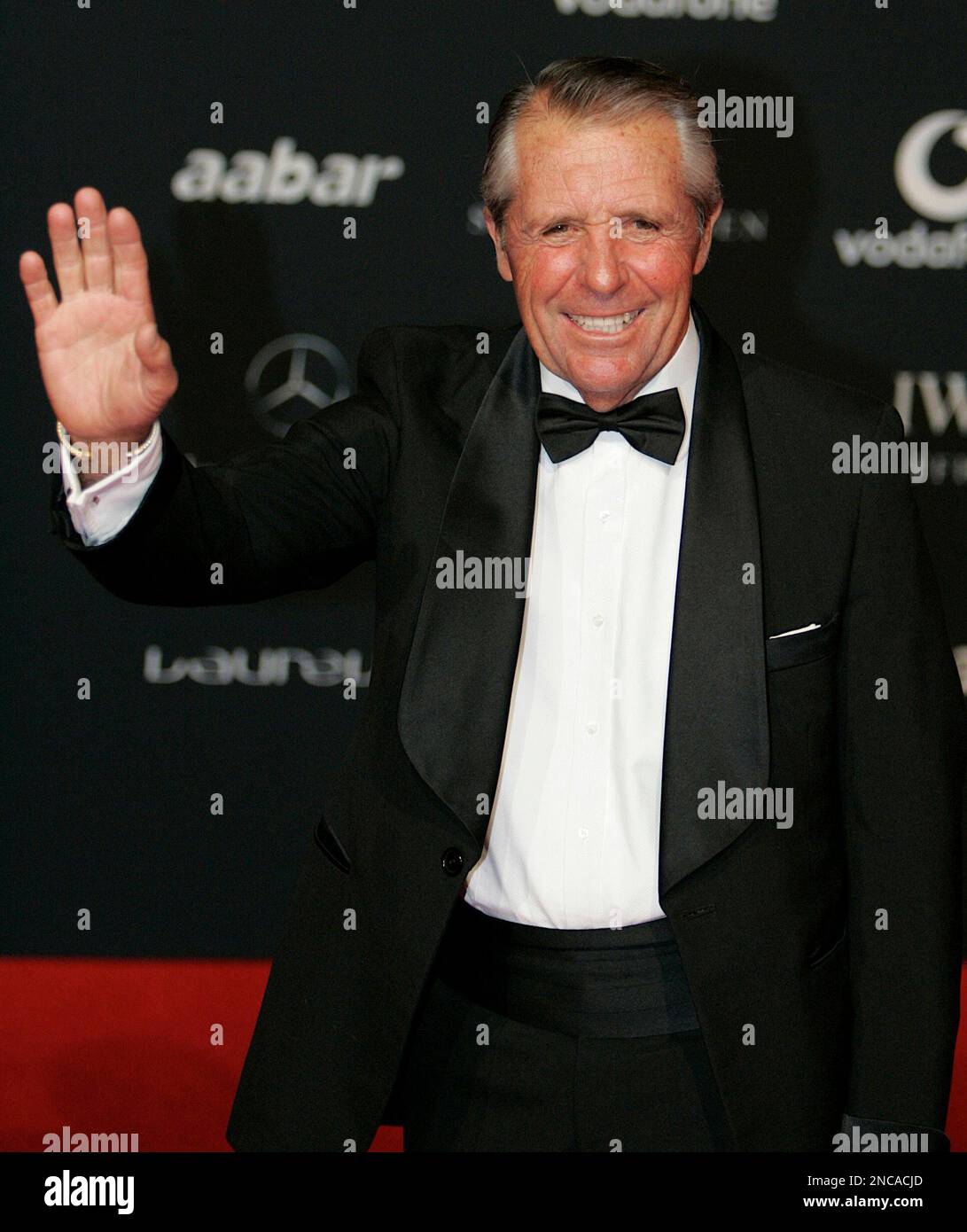 South African golfer Gary Player arrives for the Laureus Awards in Abu ...