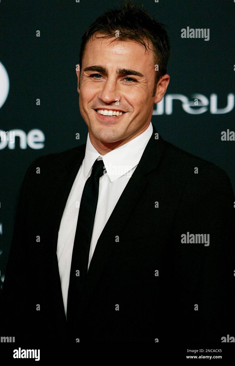 Italian soccer player Fabio Cannavaro arrives for the Laureus Awards in ...