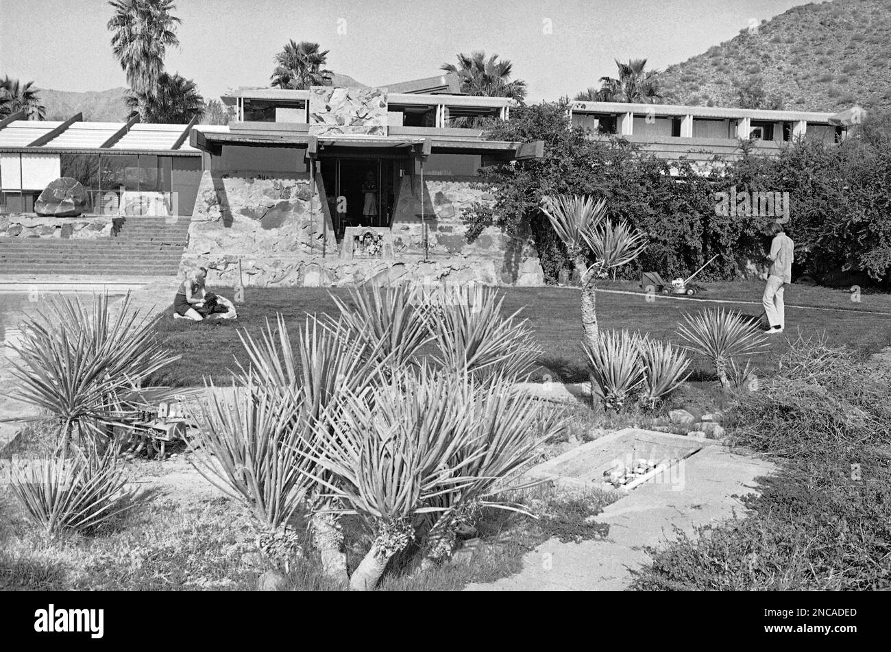 William Wesley Peters is pictured at Taliesin West, the architectural ...