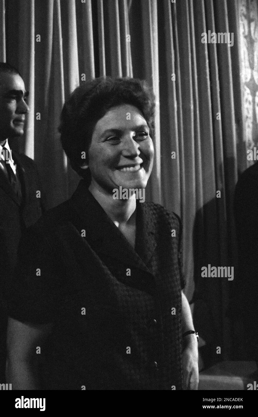 Svetlana Alliluyeva, daughter of late Soviet dictator Stalin, smiles ...