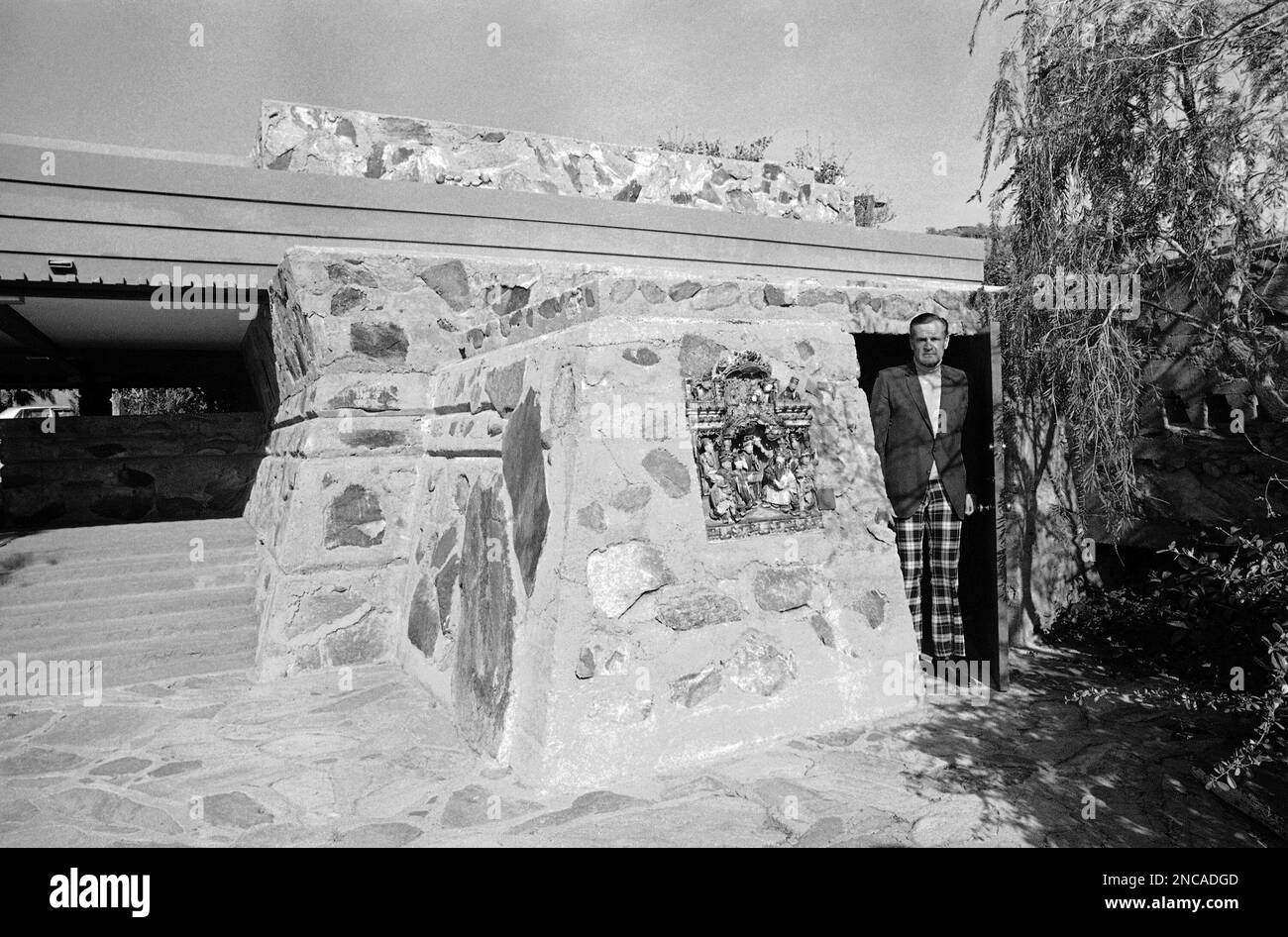 William Wesley Peters is pictured at Taliesin West, the architectural ...