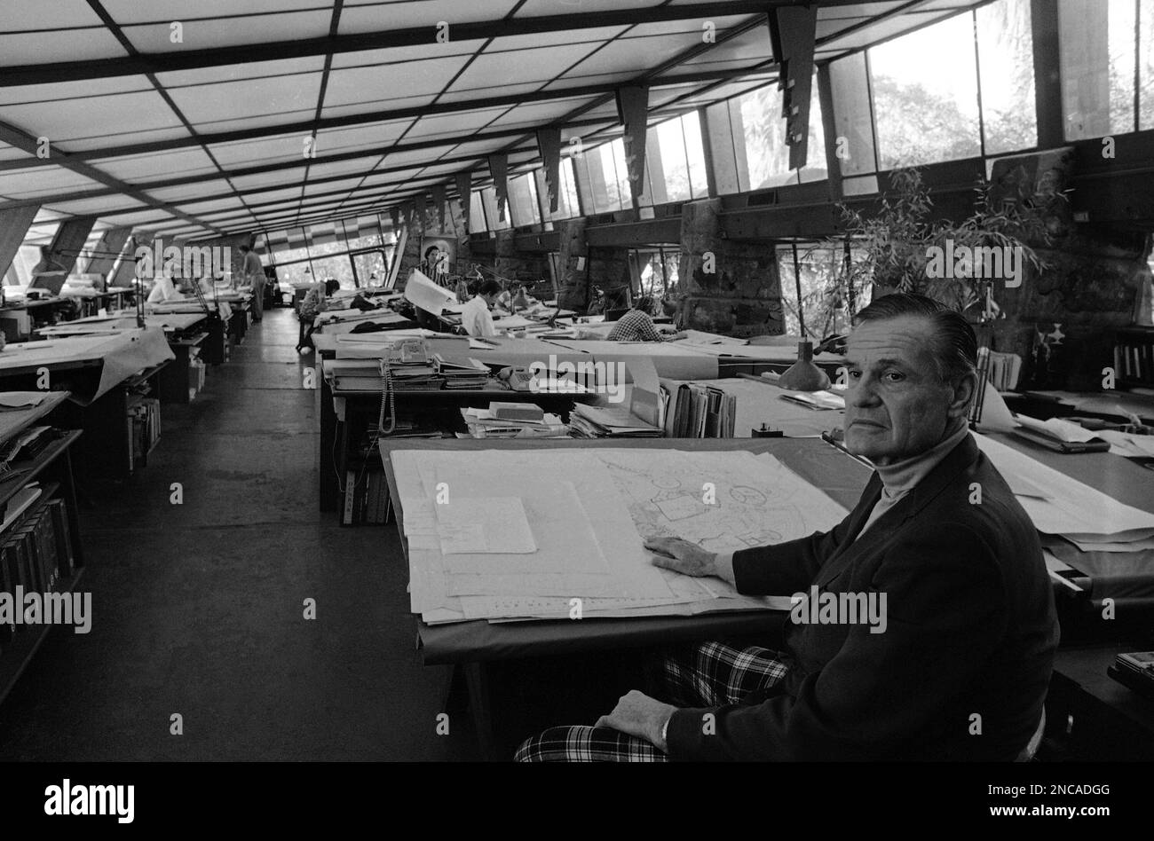 William Wesley Peters at Taliesin West, the architectural school ...