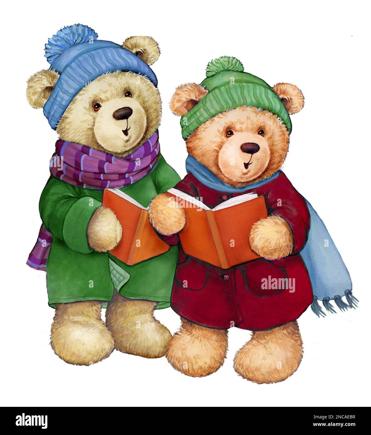 Hand drawn winter clothes Cut Out Stock Images & Pictures - Alamy