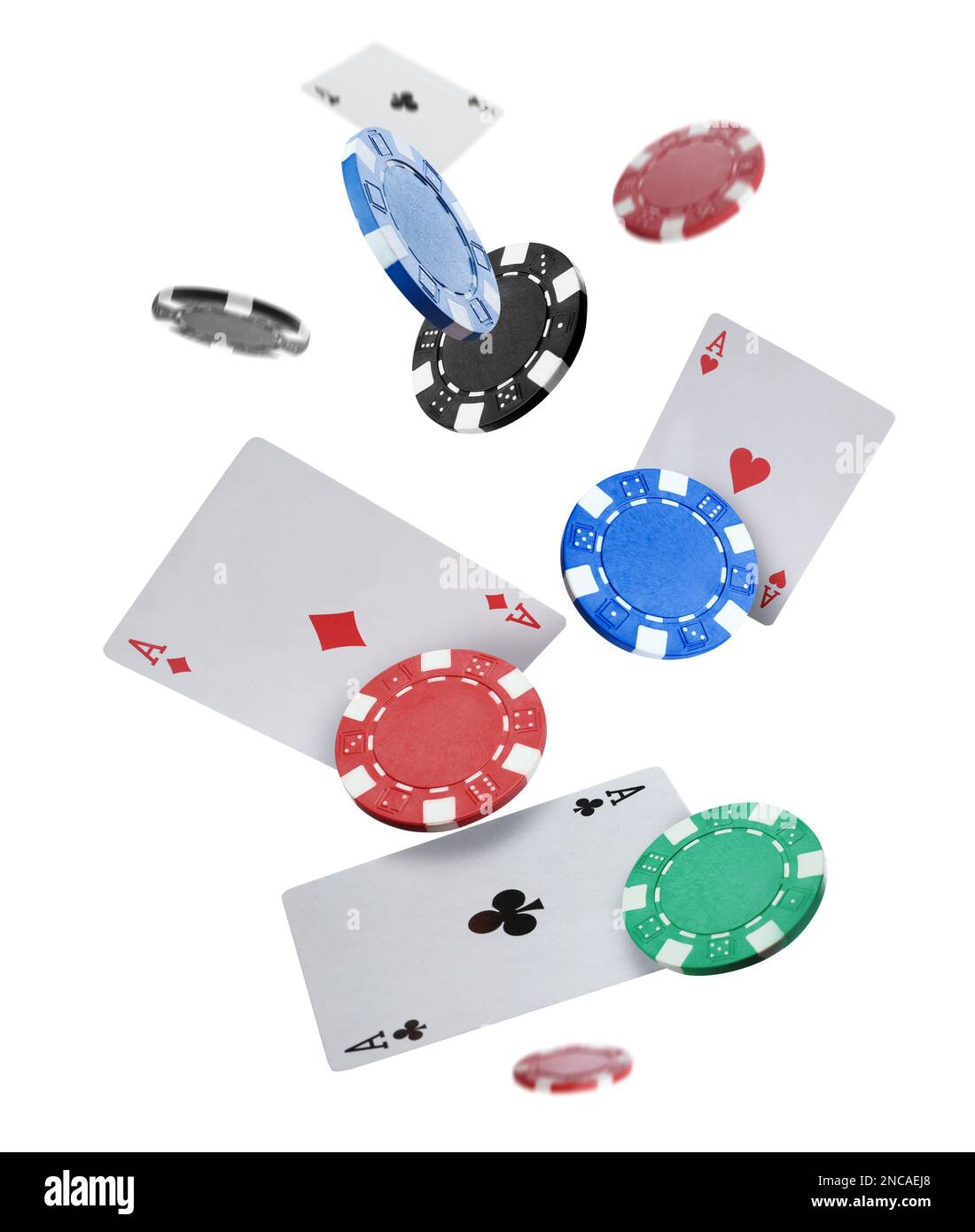 Playing cards falling hi-res stock photography and images - Alamy