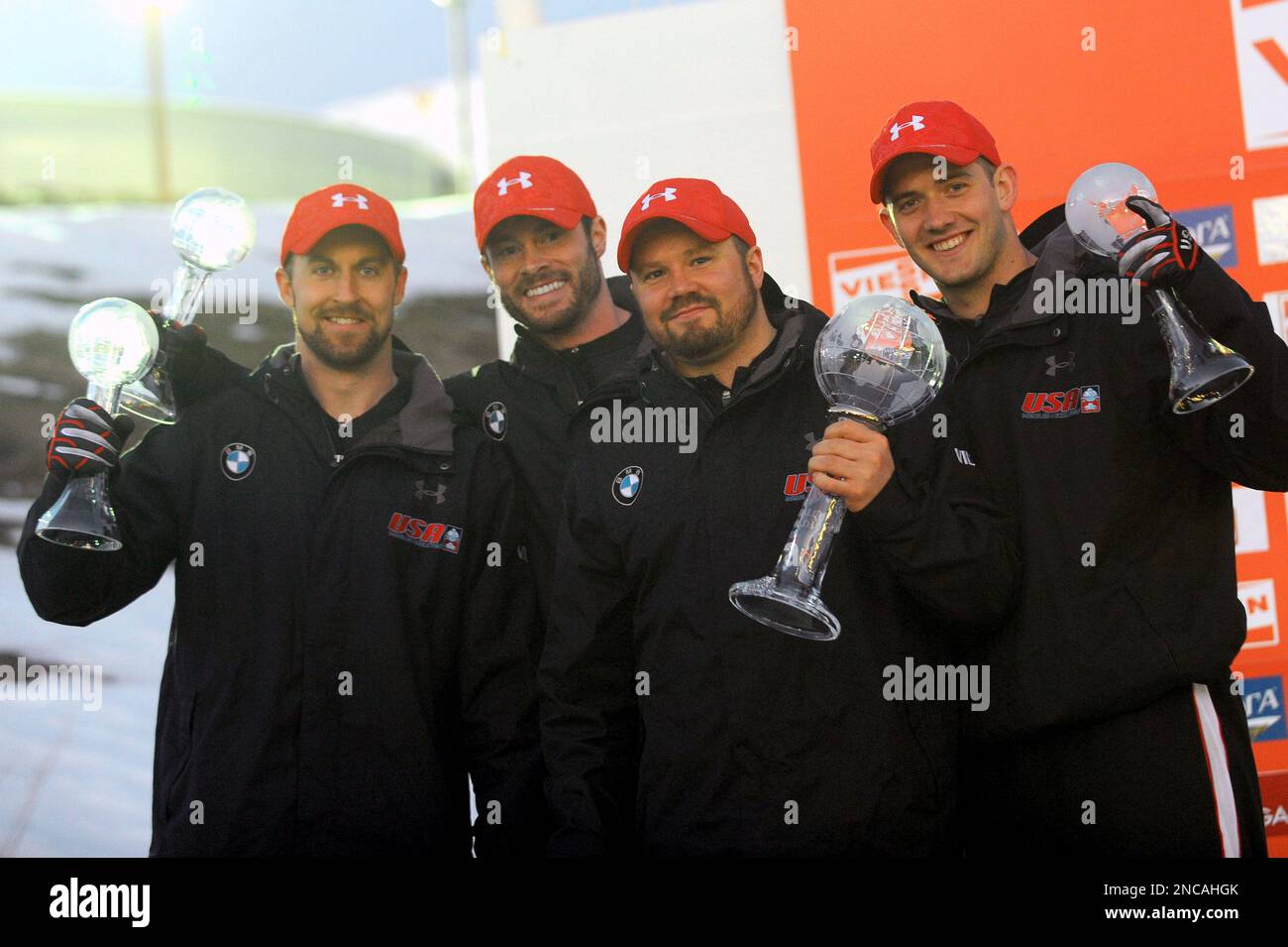 Second placed from left, U.S. Curtis Tomasevicz, Steven Langton, Steven ...