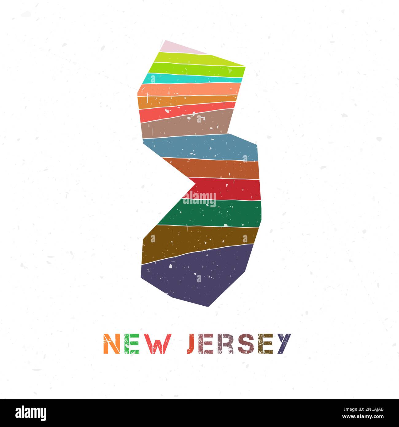 Map new jersey old Stock Vector Images - Alamy