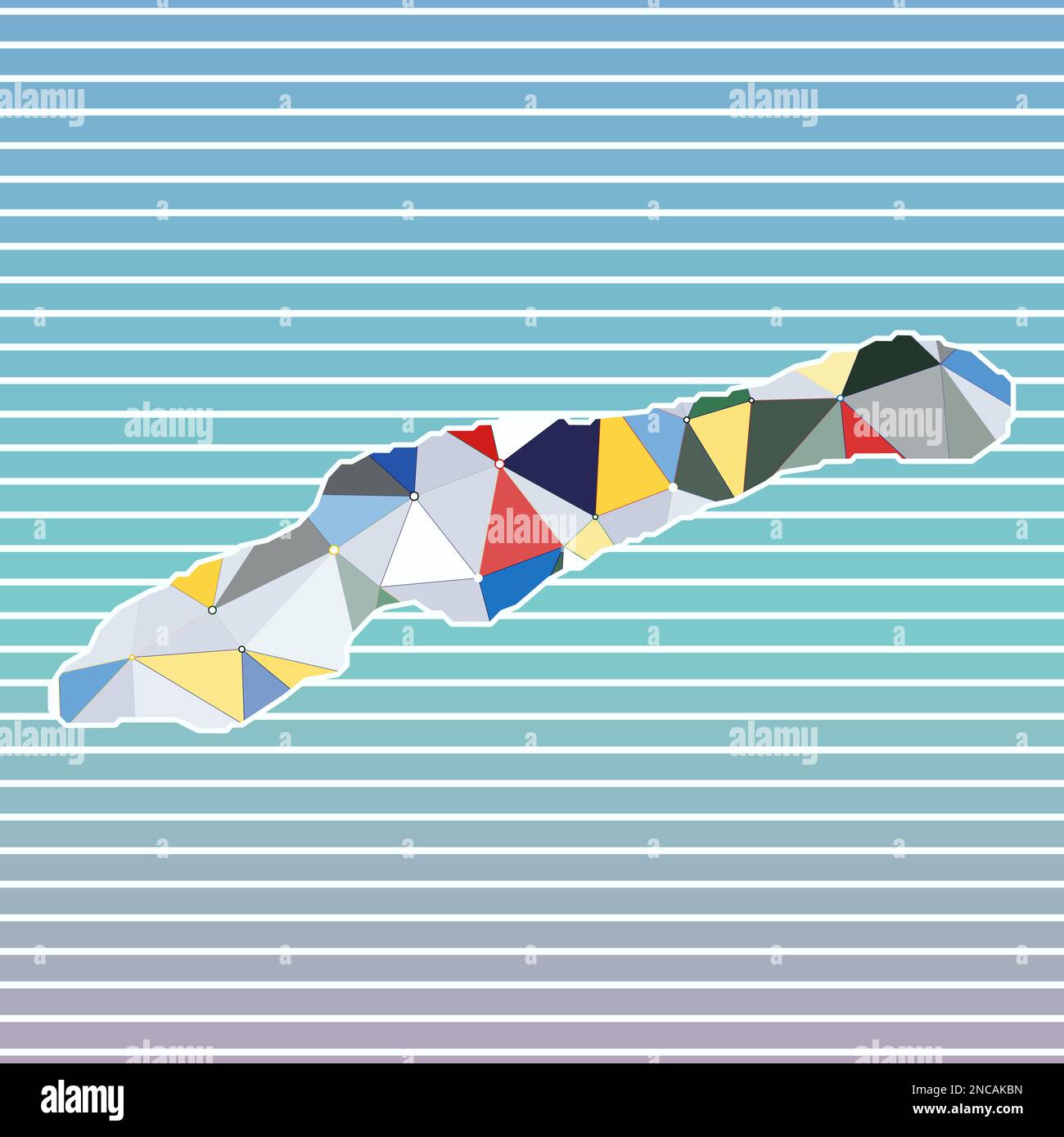 Little Cayman vector illustration. Little Cayman design on gradient ...