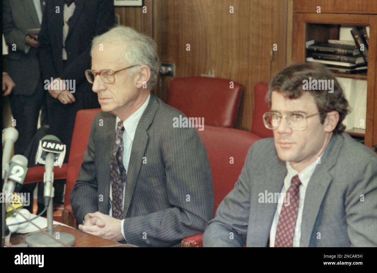 Manhattan District Attorney Robert Morgenthau, with Gregory Waples ...