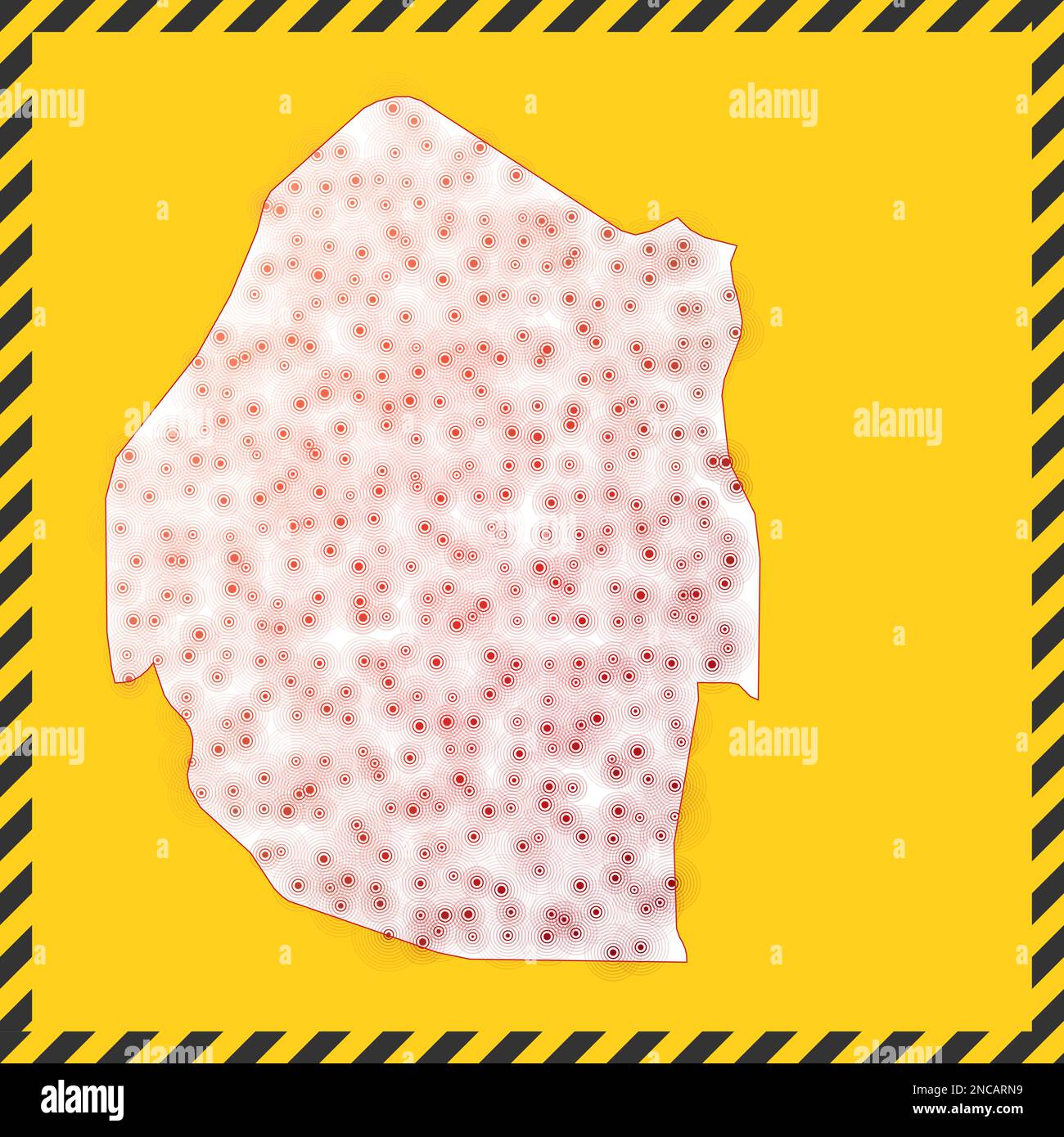 Swaziland closed - virus danger sign. Lockdown country icon. Black ...