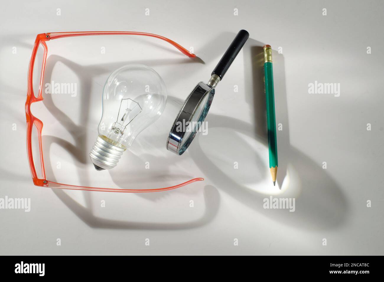 perception,analysis,application, business or science concept on white ...