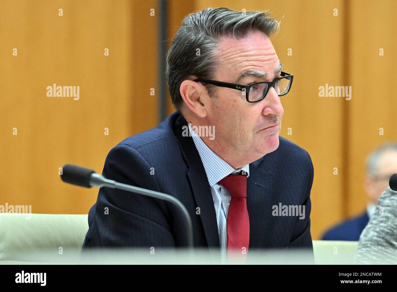 Secretary of the Treasury Dr Steven Kennedy during Senate Estimates at ...