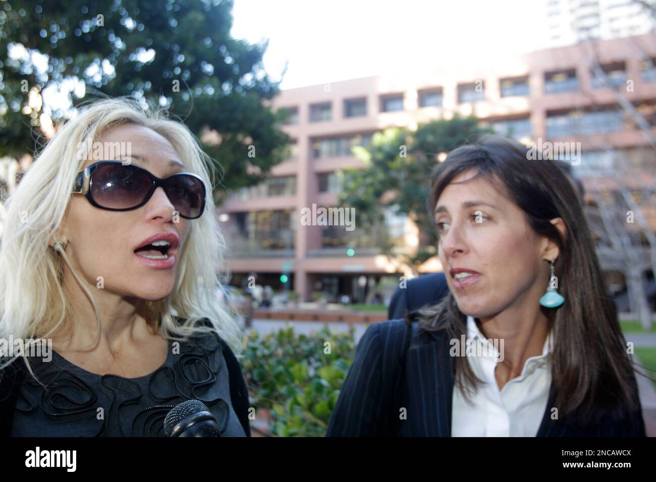 Lady Catarina Pietra Toumei, left, and her attorney, Gretchen Von Helms ...