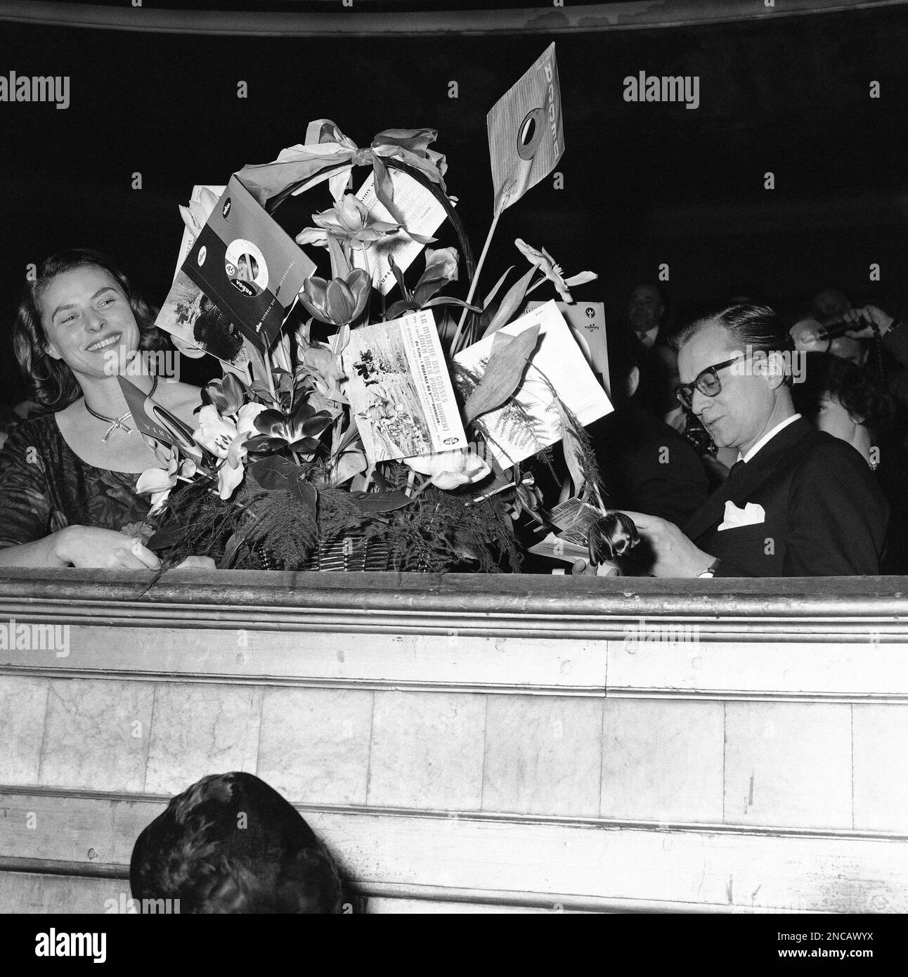 Film actress Ingrid Bergman is as happy as the title of her new film ...