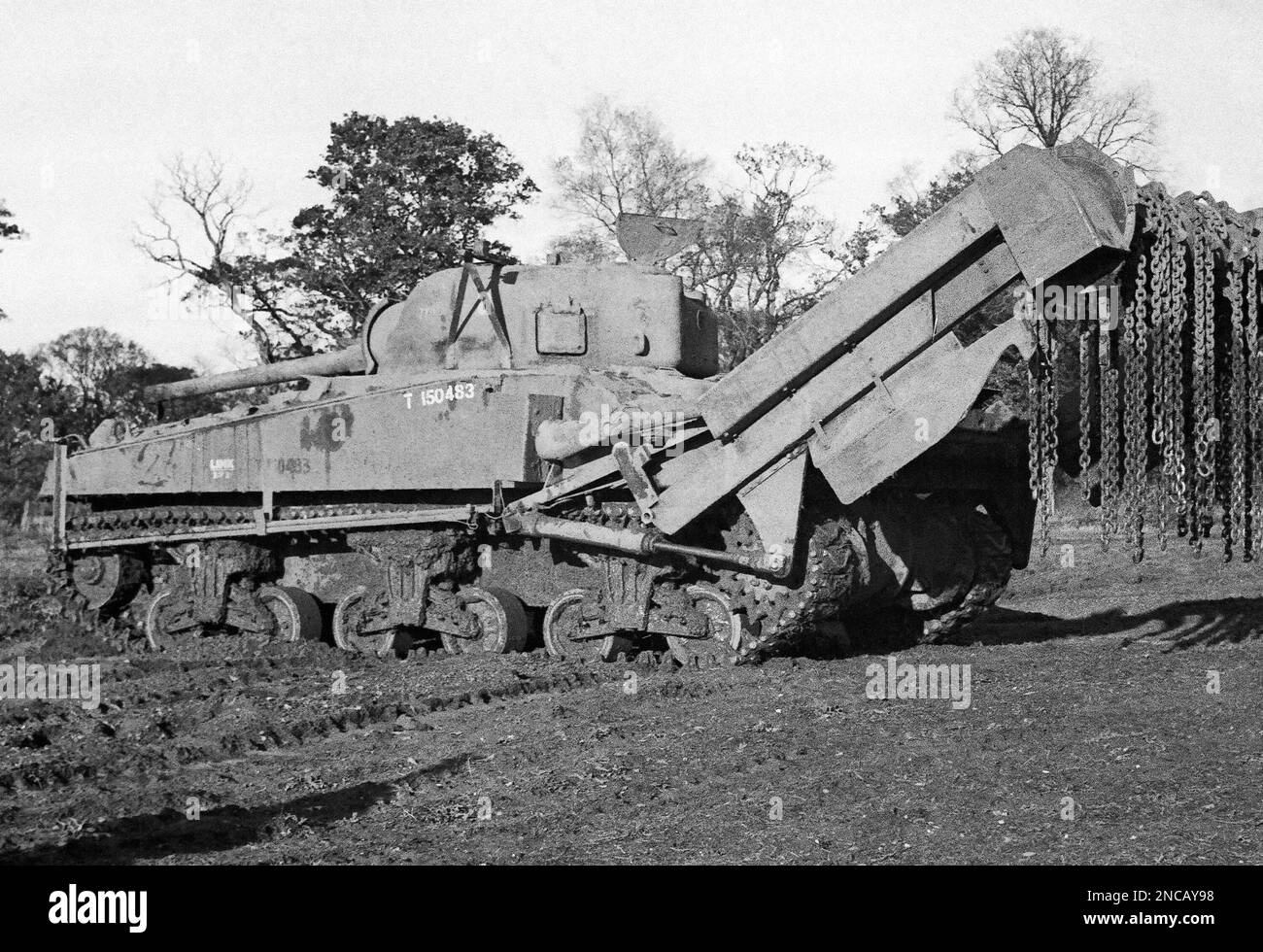 A new type of tank is operating in Normandy. It is known as a flail ...