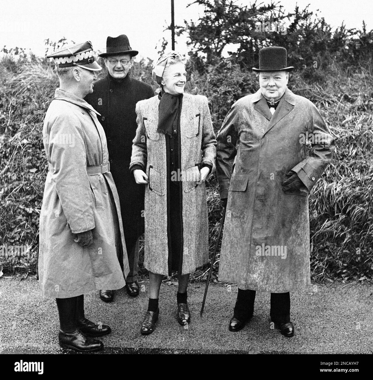 Britain's Prime Minister Winston Churchill paid a visit to Scotland ...