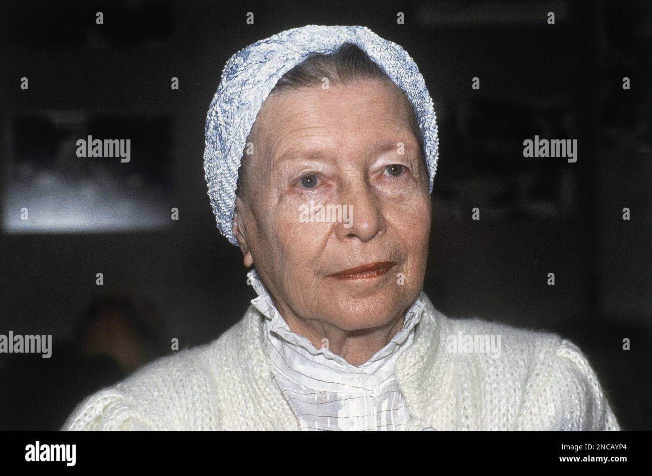 Portrait of French authoress Simone de Beauvoir taken in Paris, France ... Portrait of French authoress Simone de Beauvoir taken in Paris, France ...