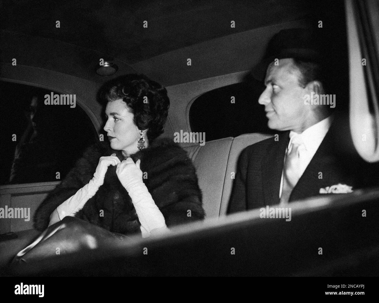 American singer and actor Frank Sinatra and American-born 36-year-old ...