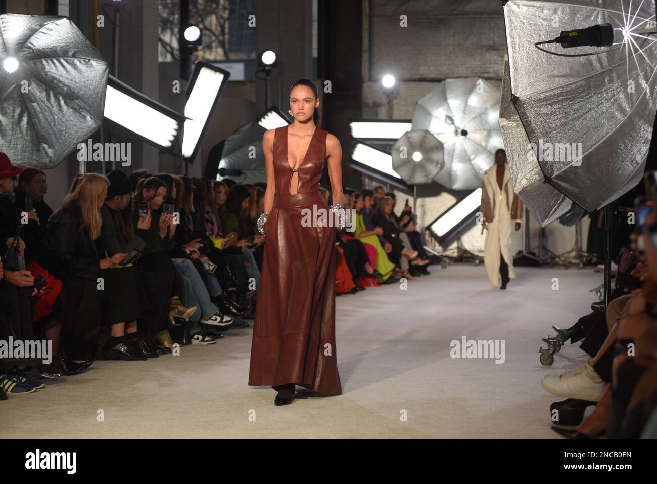New York, NY on February 14, 2023. Models walk the runway at the ...
