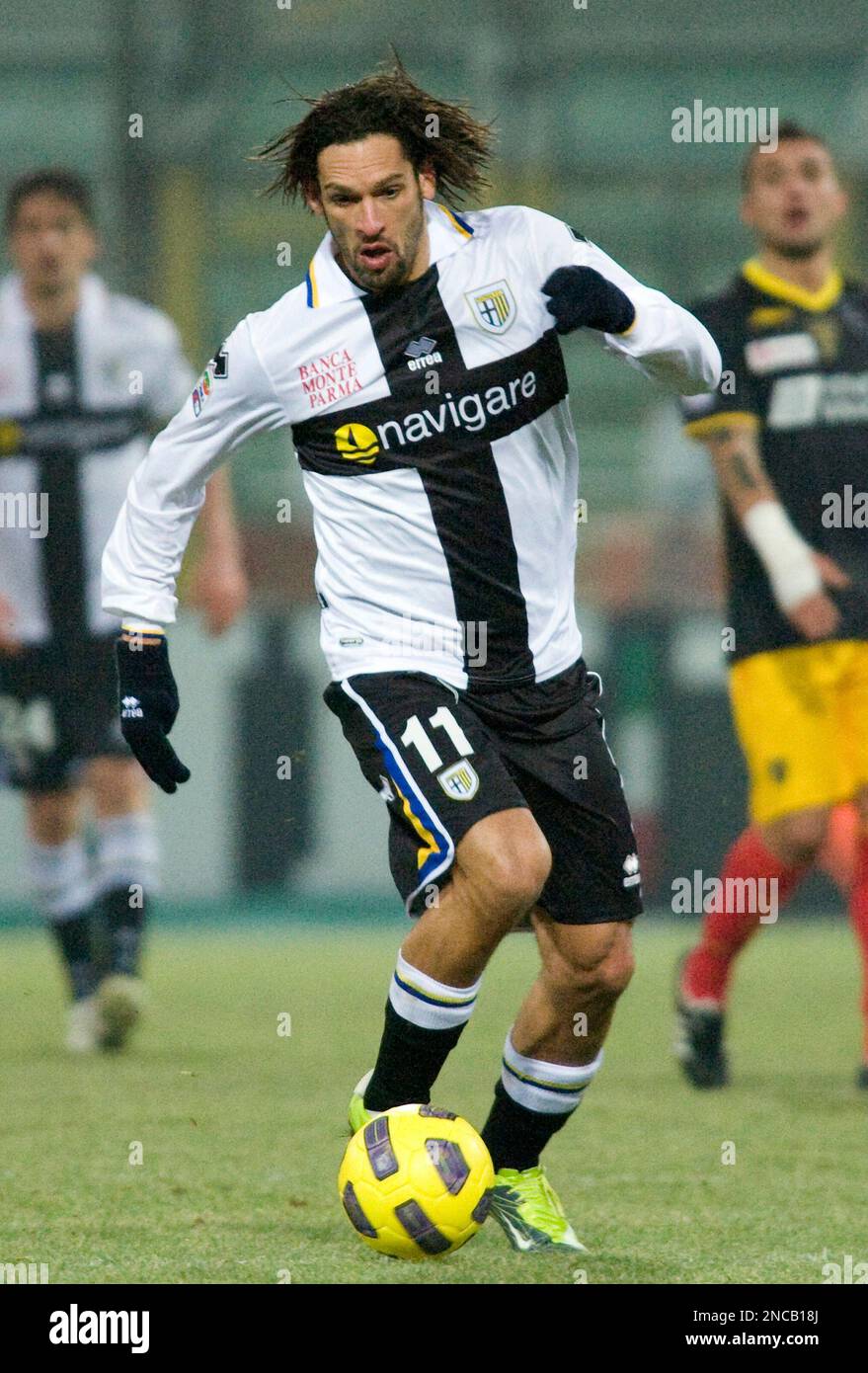 Parma's Amauri, of Brazil, in action during their Serie A soccer match ...