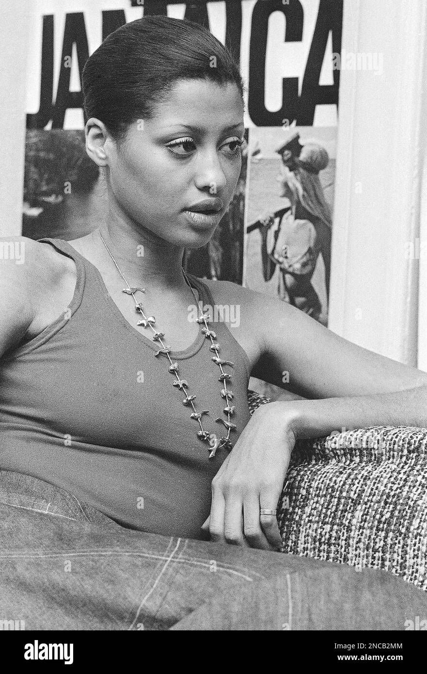 Jazz Singer Phyllis Hyman relaxes in her apartment in New York City on ...
