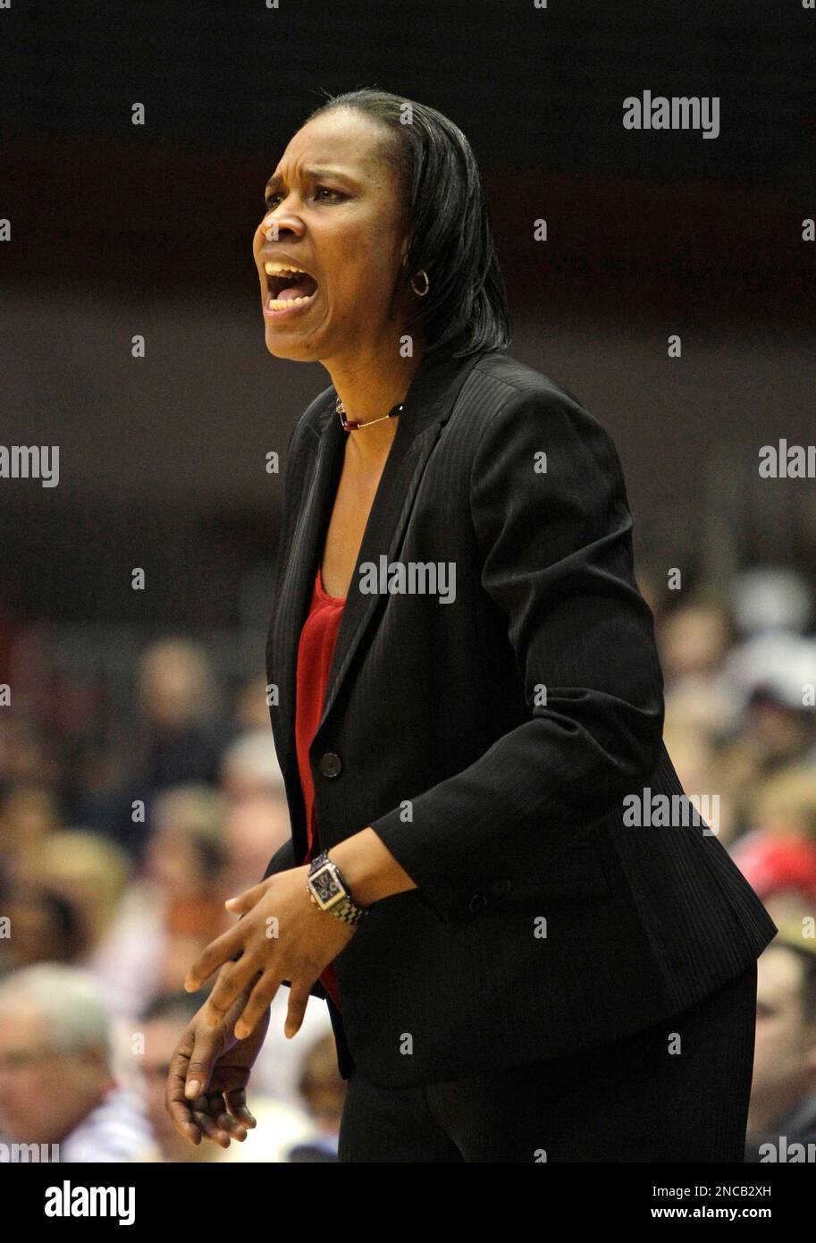 Cincinnati head coach Jamelle Elliott in action against Connecticut in ...