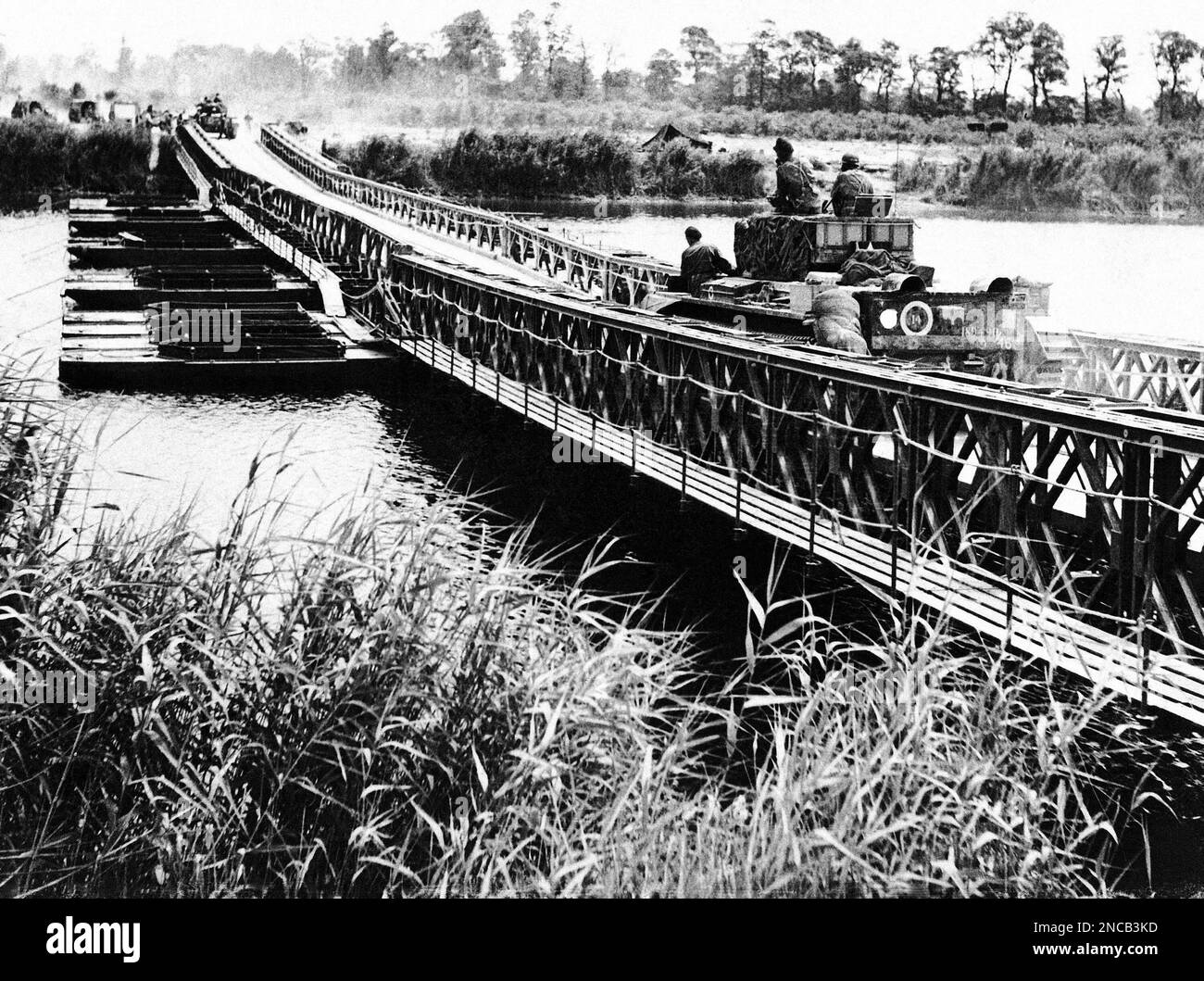 When General Montgomery switched his armour across the River Orne and ...