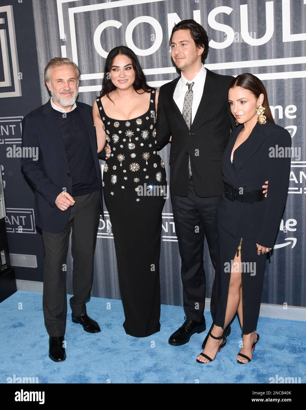 Los Angeles, California, USA. 13th Feb, 2023. Christoph Waltz, Brittany O'Grady, Nat Wolff and ...