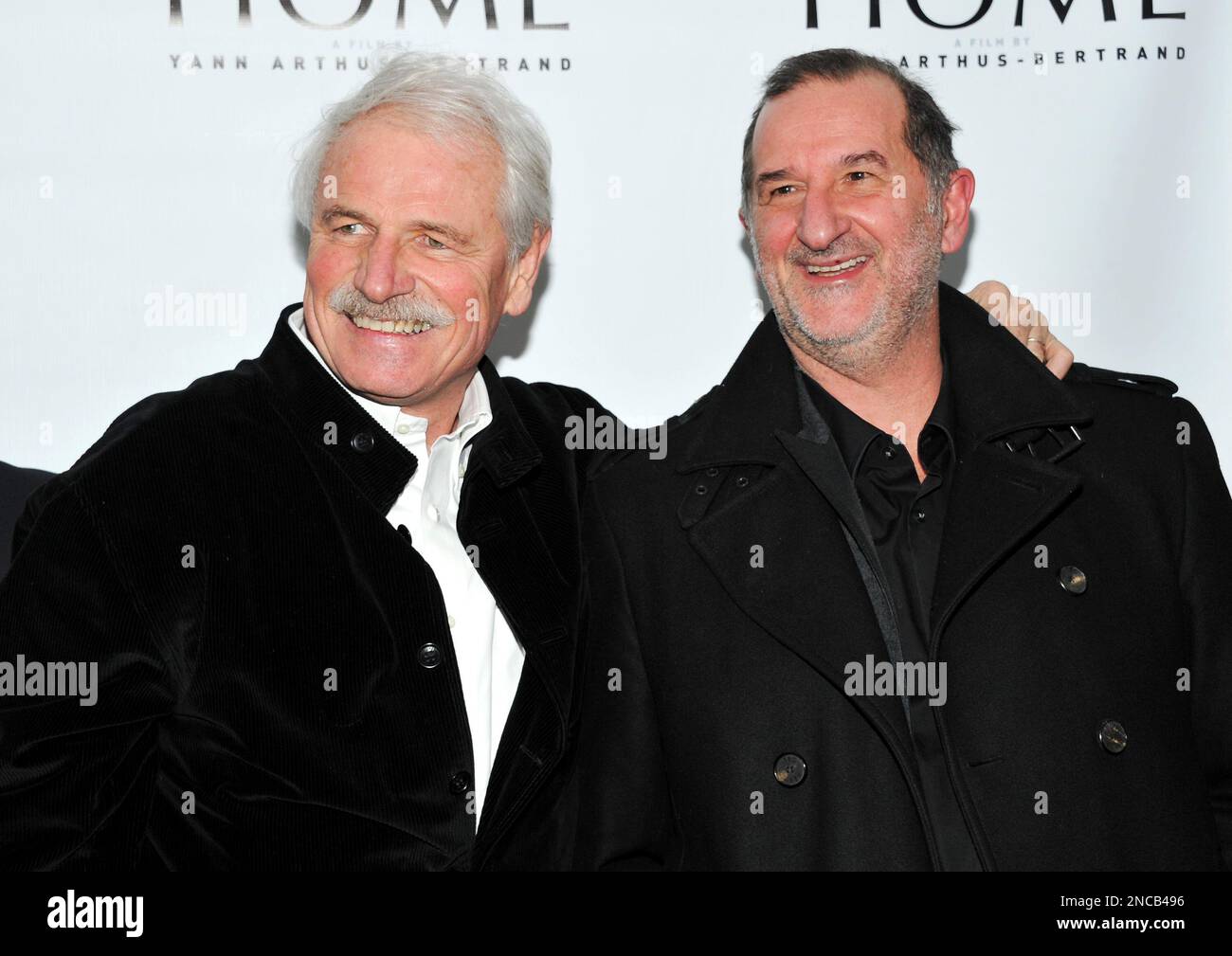 Filmmaker Yann Arthus-Bertrand, left, and composer Armand Amar attend a ...