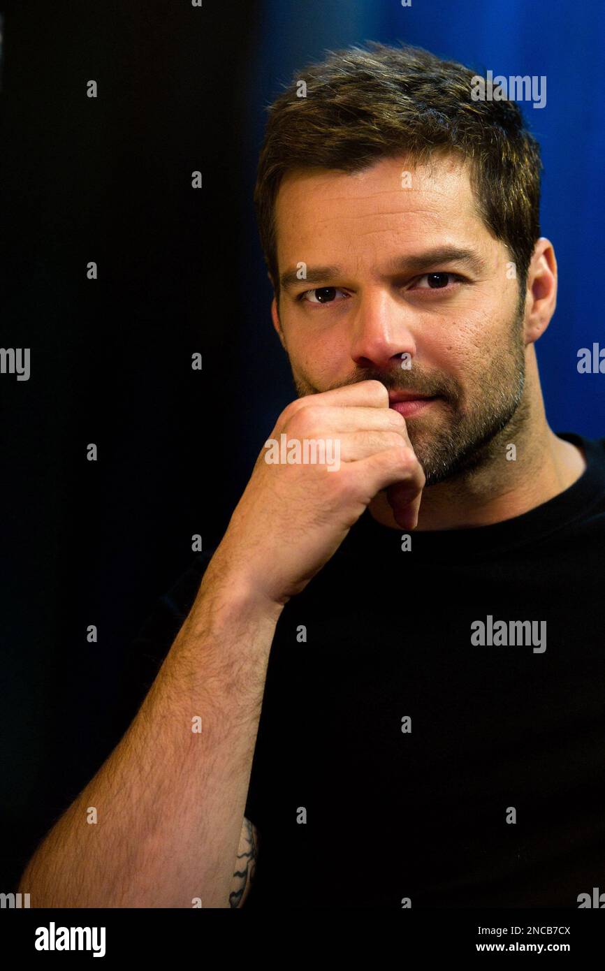Ricky Martin poses for a portrait in New York, Monday, Jan. 31, 2011 ...